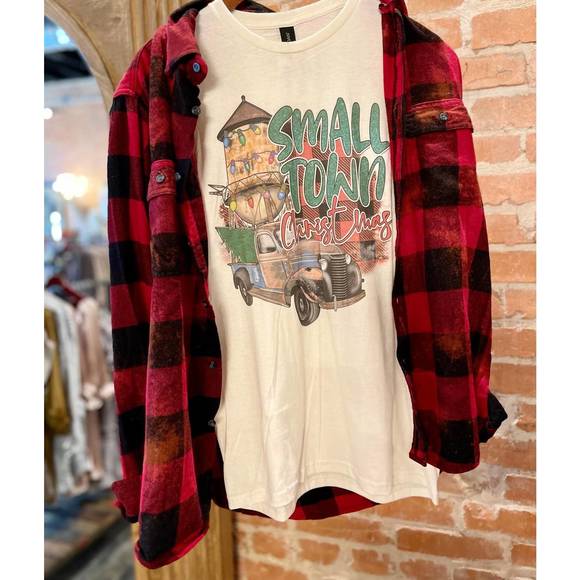 J.COONS | Tops | New Jcoons Small Town Christmas Tee In Off White ...